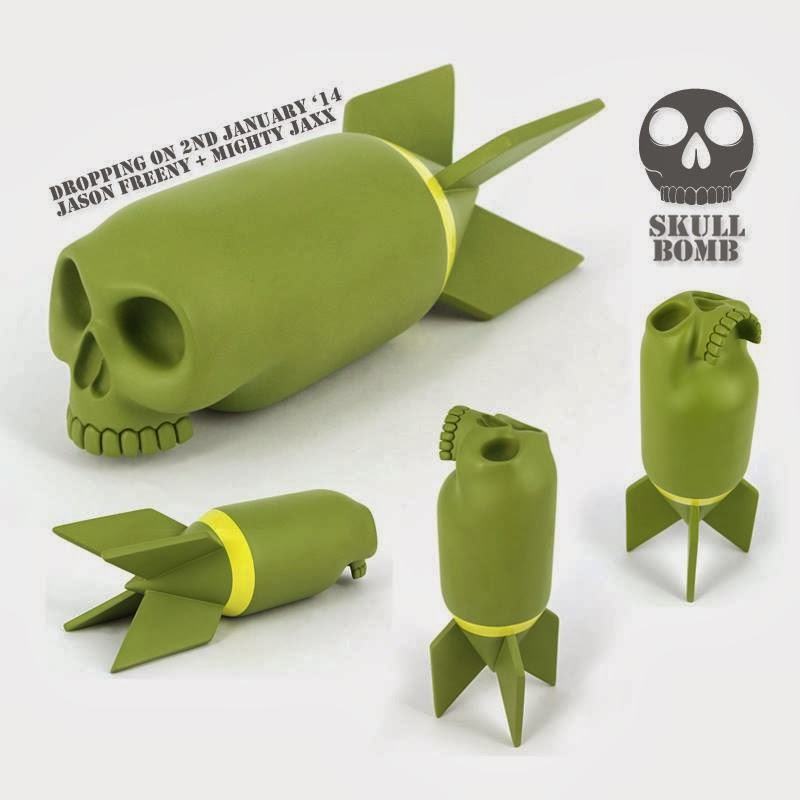 Dunny Addicts: Preview: 7.5" Skull Bomb - Original Edition by Jason Freeny