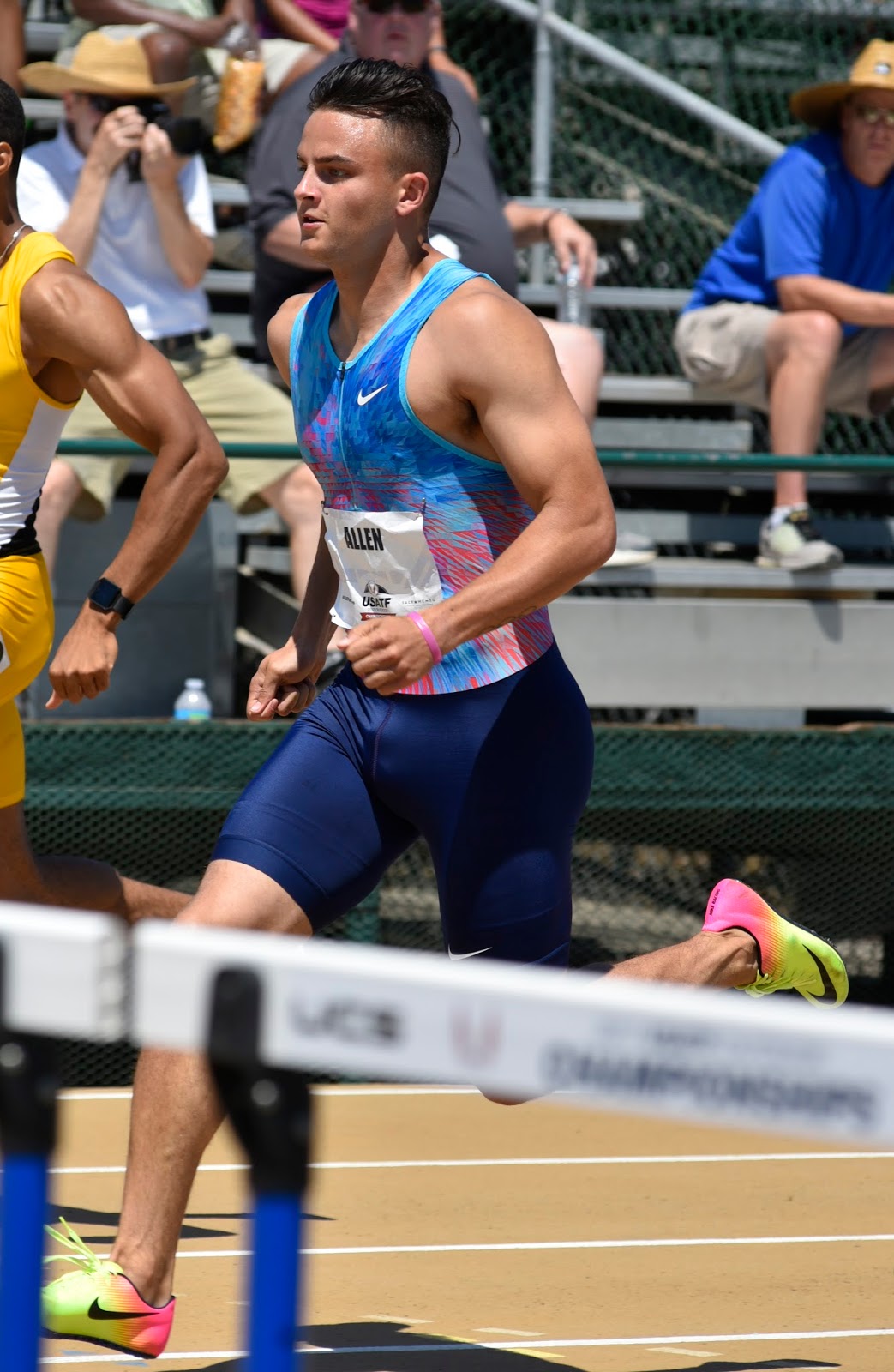 Devon Allen takes fourth in 110 hurdles at Müller Anniversary Games in ...