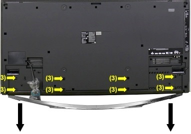 PANASONIC Curved TV - TX 65CZ952B OLED TV - HOW TO REMOVE PEDESTAL ...