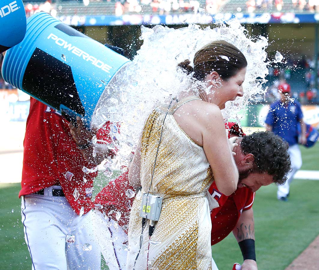 Gatorade Baths: Emily Jones get annihilated with Powerade during Josh ...
