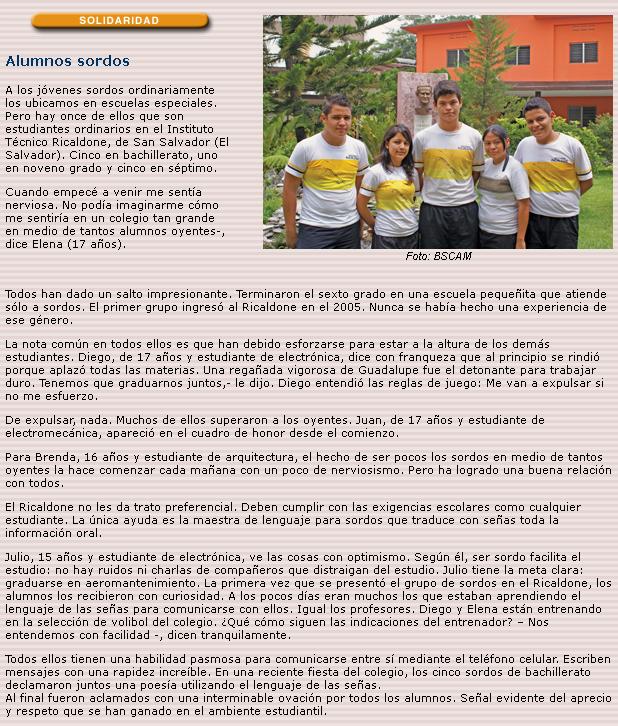 MUSEO SORDO VIRTUAL: Primeros estudiantes Sordos del Instituto Técnico ...