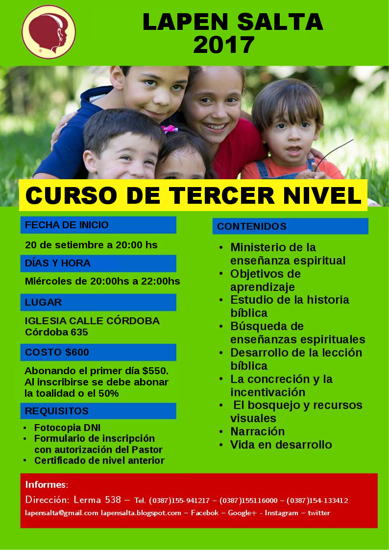 LAPEN Salta: CURSOS DE LAPEN - SEGUNDA PARTE DEL AÑO