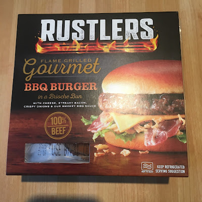 A Review A Day: Today's Review: Rustlers Gourmet BBQ Burger