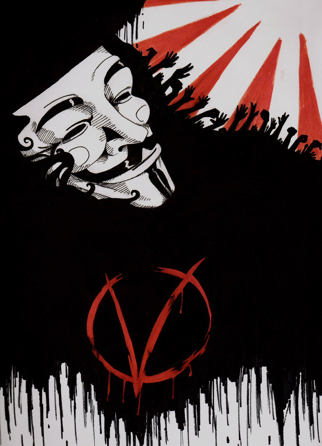 The Geeky Nerfherder: Movie Poster Art: V For Vendetta (2006)