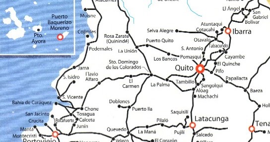 Mapa de carreteras de Ecuador | Ecuador Noticias | Noticias de Ecuador ...