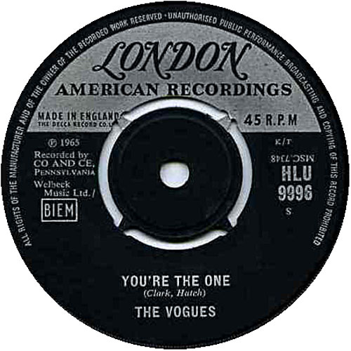 FROM THE VAULTS: The Vogues - You're The One