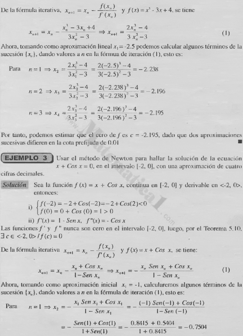 METODO DE NEWTON - RAPHSON EJERCICIOS RESUELTOS PDF