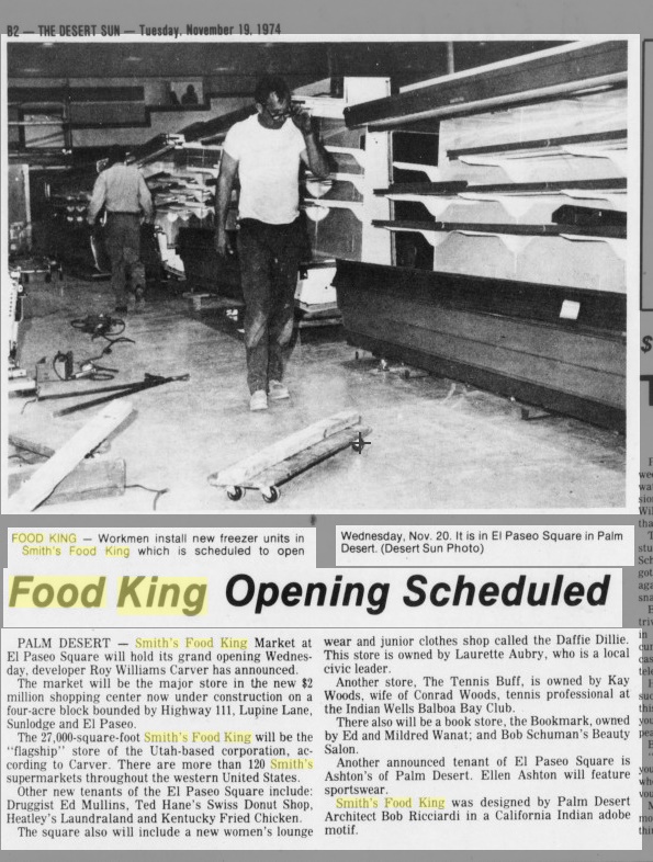 Urban Archaeologistics: Smith's Food King #203 - 73-411 California 111 ...