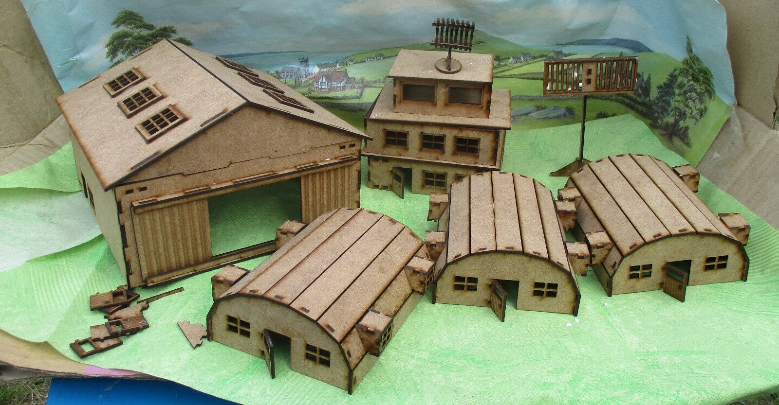 Ww Diorama Template Printable Wwii Airfield Buildings Preview My Xxx Hot Girl