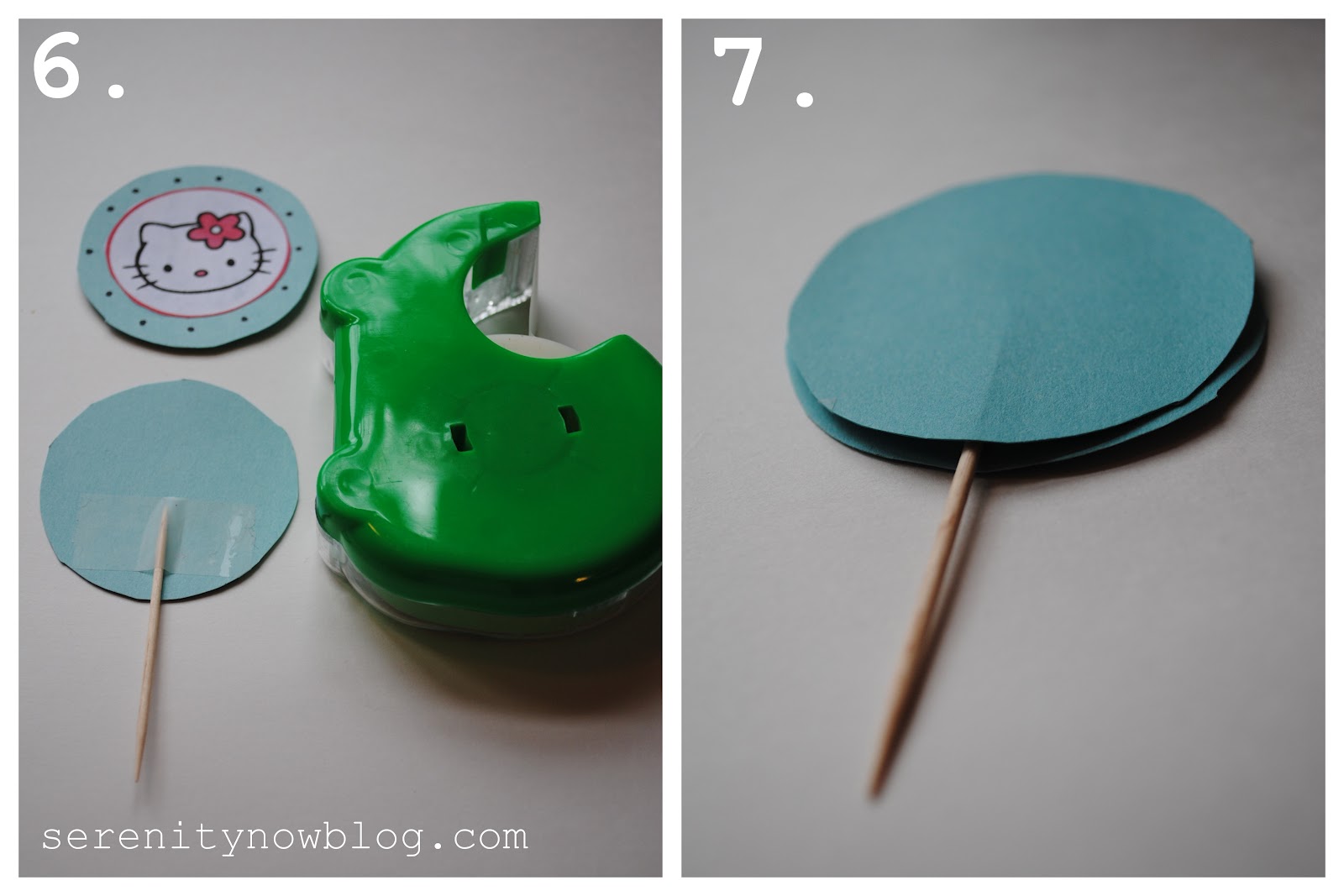 Serenity Now Diy Cupcake Toppers Craft Tutorial