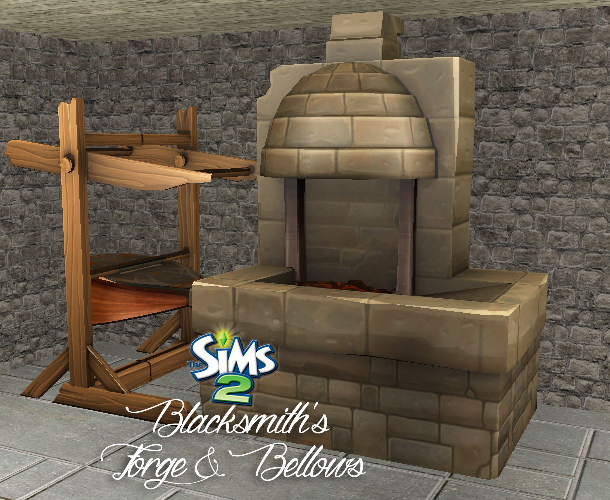 TS2: TSM Blacksmith's Forge and Bellows | History Lover's Sims Blog