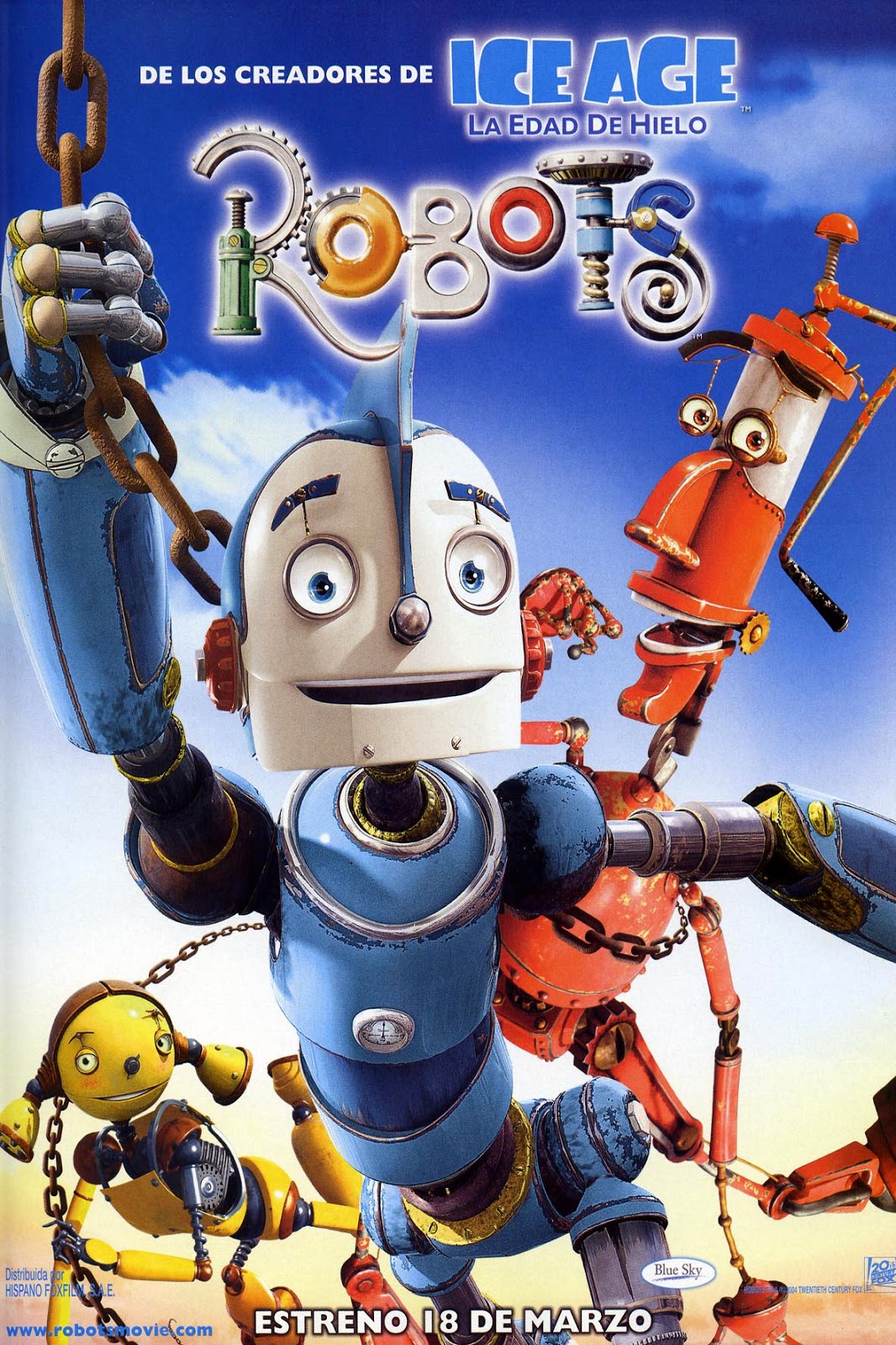 EL DESCUBRIMIENTO DE LAS PELICULAS AJENAS A DISNEY: Robots