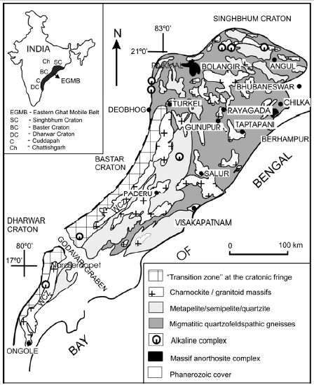 Western Ghats Mountains Map