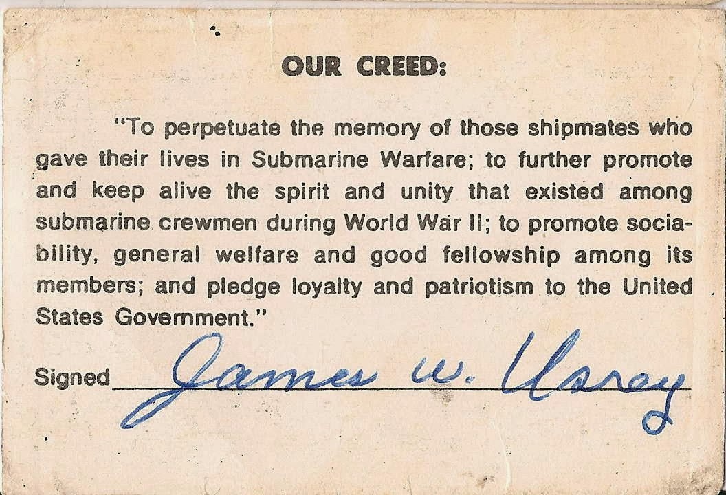 TransylvanianDutch: Amanuensis Monday: James W Usrey - WW2 Submarine ...