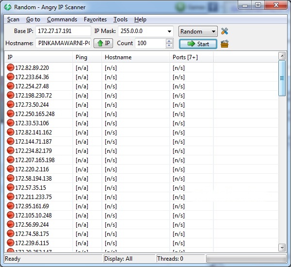 Scan IP dengan Angry IP Scanner - TEKNIK HACKING