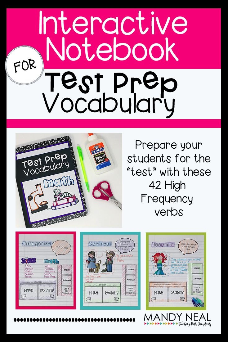 Interactive Test Prep Vocabulary | Upper Elementary Snapshots