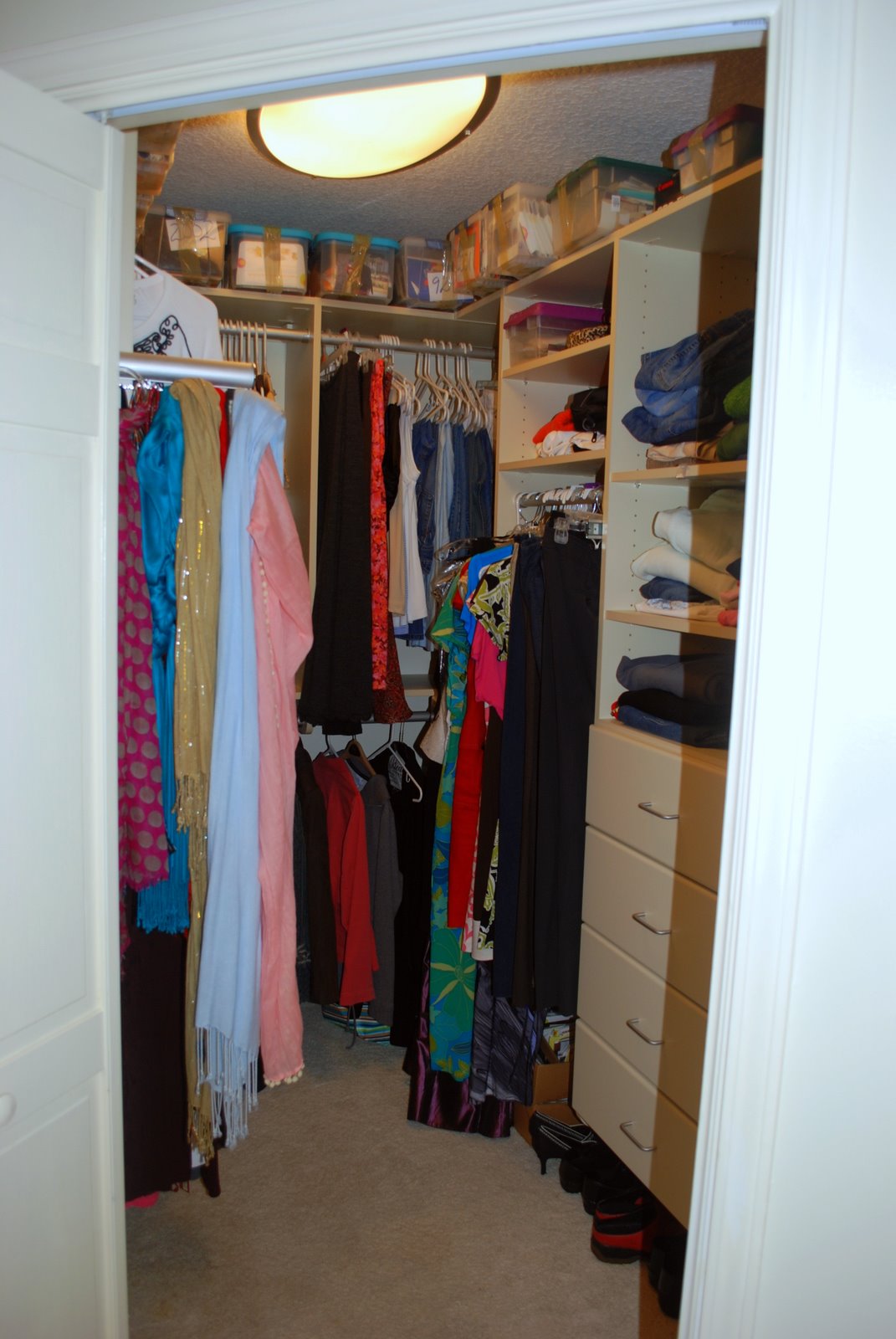 a snip of goodness: My closet