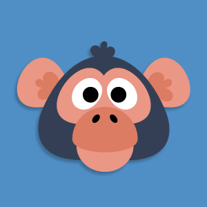 Masketeers Printable Masks: Printable Chimpanzee Mask