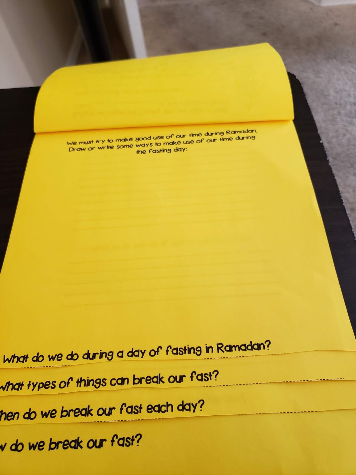 Fasting in Ramadan Tab book | TJ RAMADAN