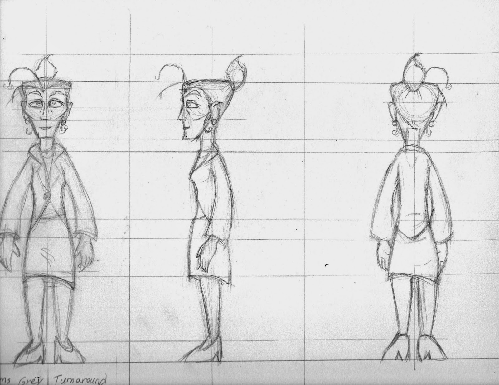 Kate Prouty's Sketch Blog: Character Rotation Sketches