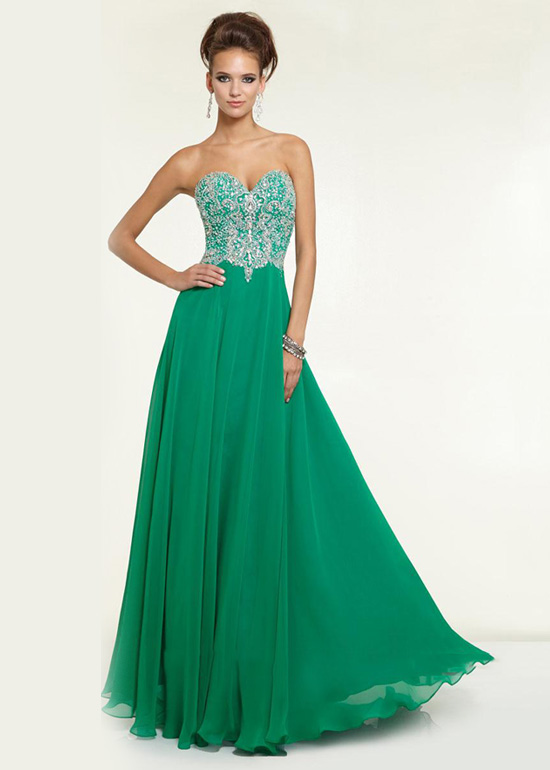 Whimsy Prom Eve Attire in Emerald Green | bridal dresses