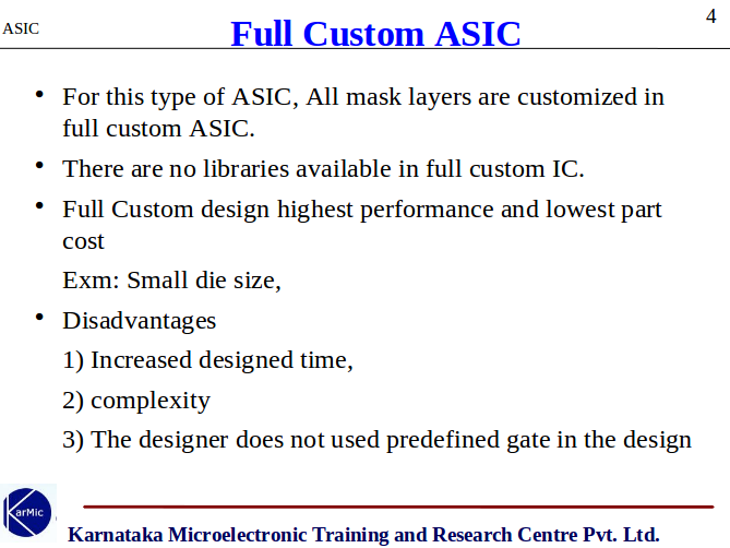 VLSI TECHNOLOGY: ASIC DESIGN FLOW