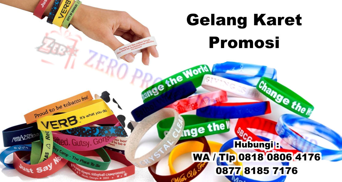 Jual dan Produksi Gelang Karet Promosi | zeropromosi | souvenir barang ...