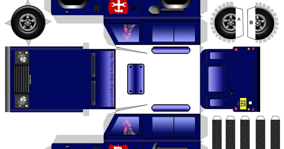 SP. Papel Modelismo: PaperCraft - Land Rover Defender 90 Tdi