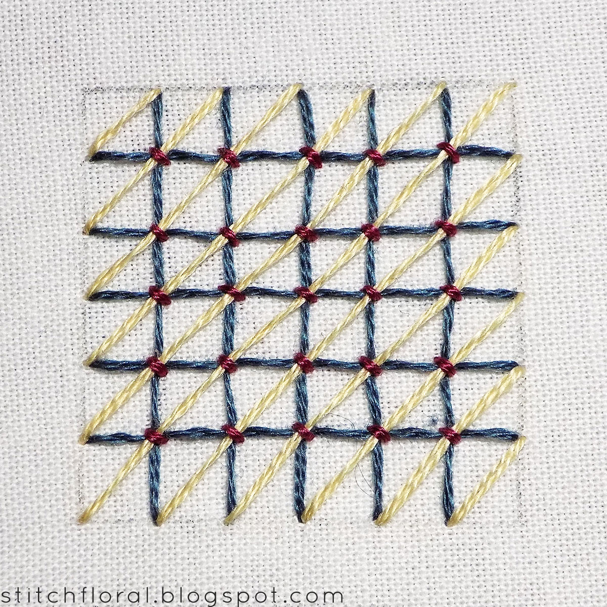 Lattice work variations: 8 examples - Stitch Floral
