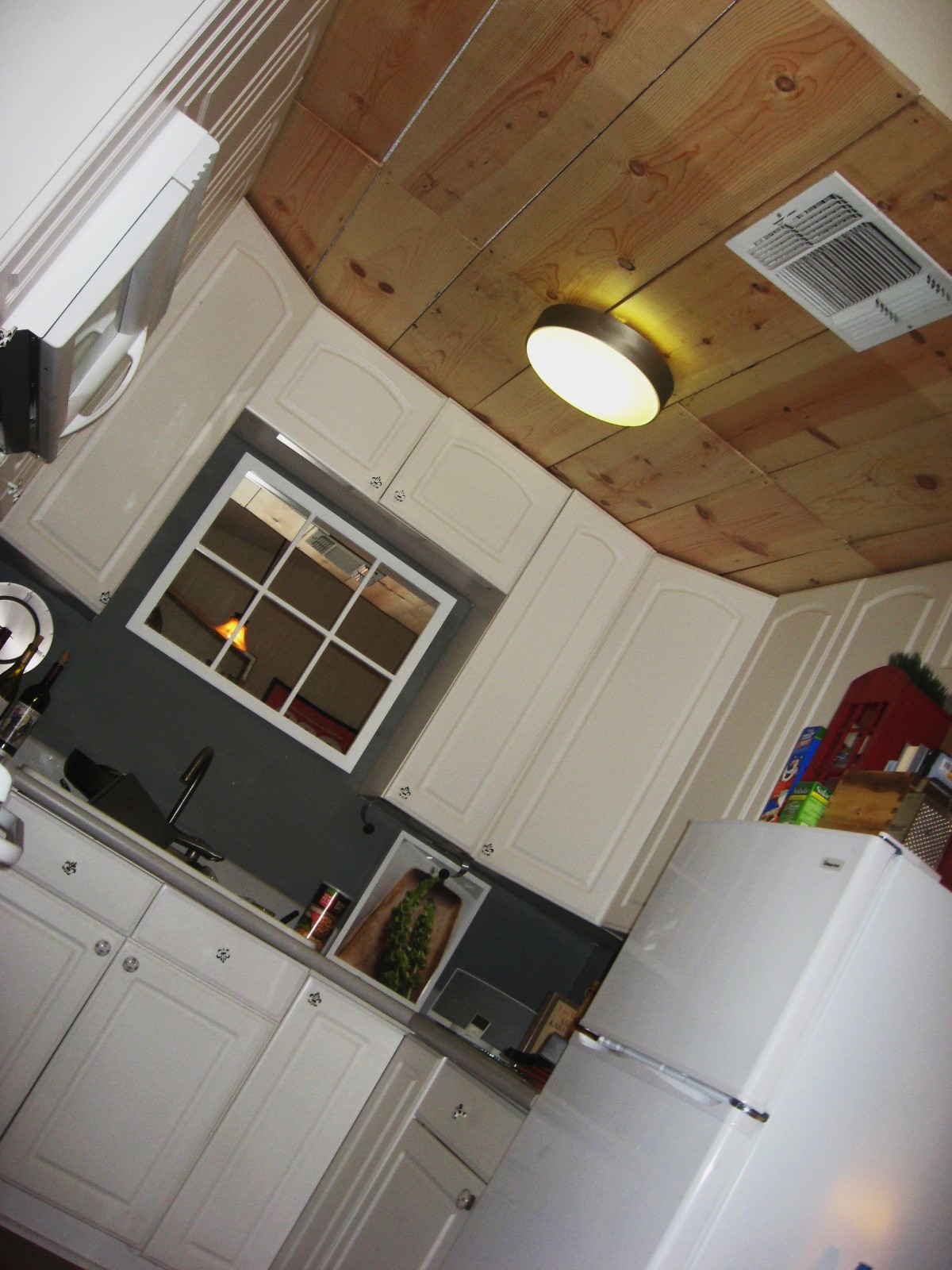 Things I Build or Repurpose: wood kitchen ceiling