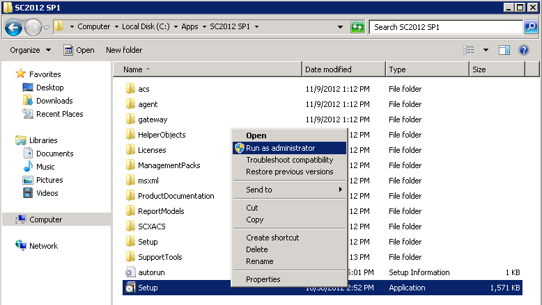 Kevin Greene IT Blog: SCOM 2012 - Installing Service Pack 1 RTM (Part 2)
