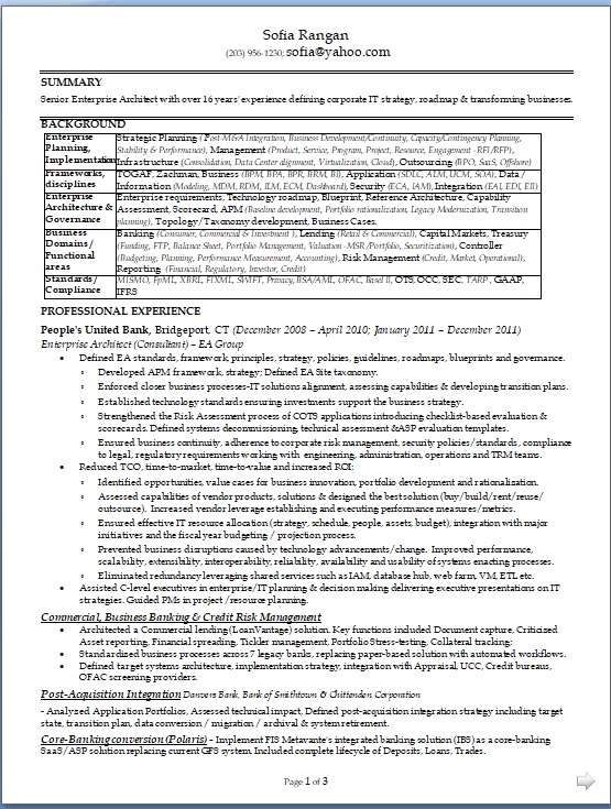 Senior Enterprise Architect Sample Resume Format in Word Free Download Senior Enterprise Architect Sample Resume Format in Word Free Download