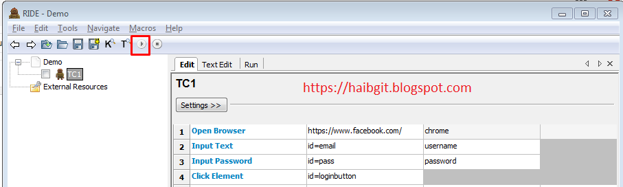 First Testcase Using Robot Framework Test Case Làm Quen Robot Framework ~ Automation Testing