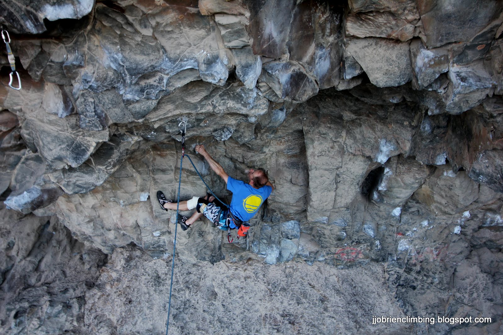 Expedition Equipment: Andy Richardson at Coolum Cave QLD.