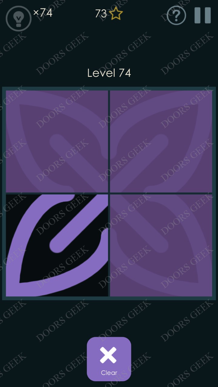 Symmetry - Drawing Puzzles Level 74 ~ Doors Geek