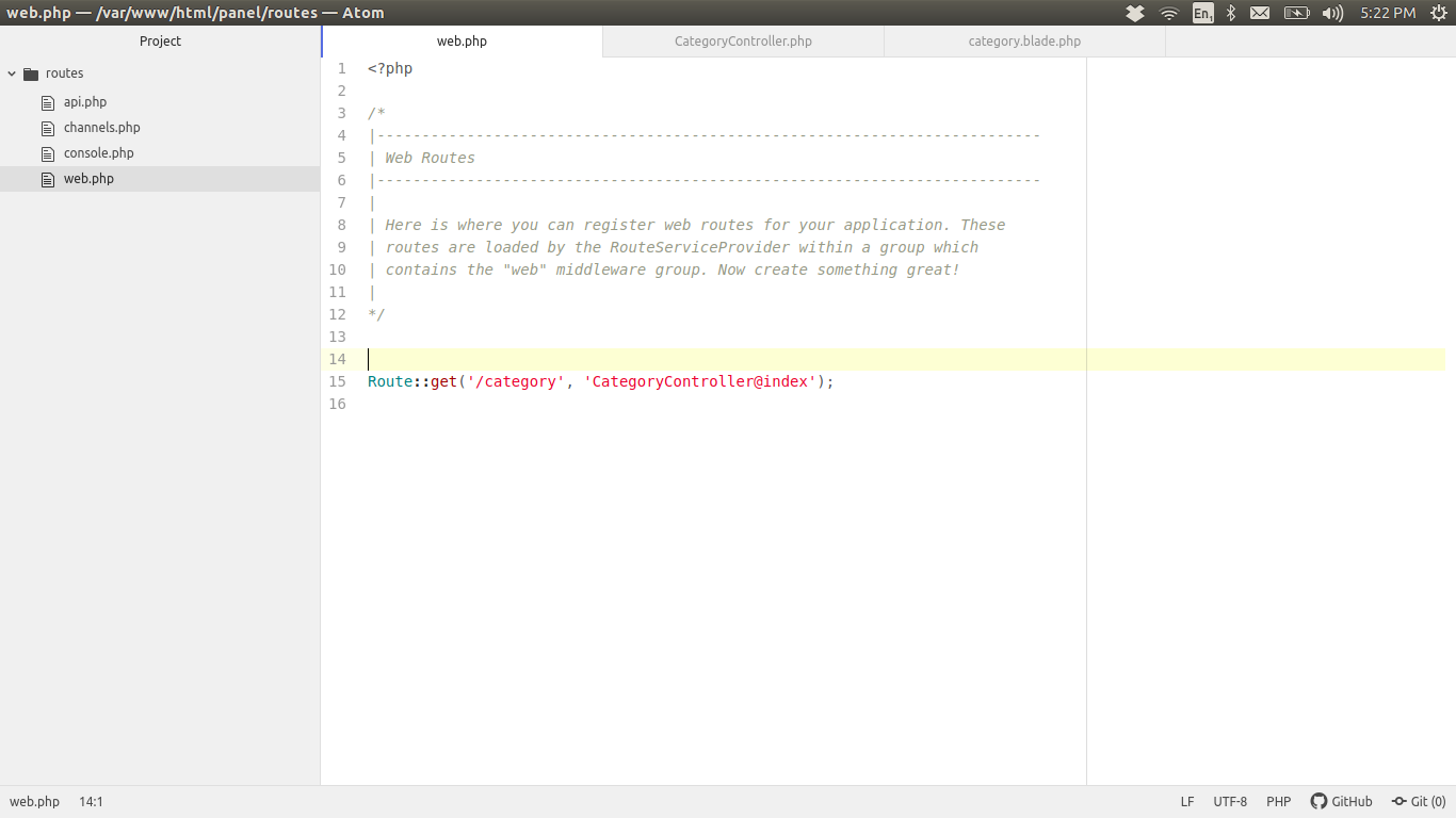 Laravel How To Call Controller Index Function Using Routes