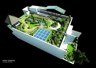Jasa Desain roof garden taman di atas atap rumah atap gedung - ARUSHA ...