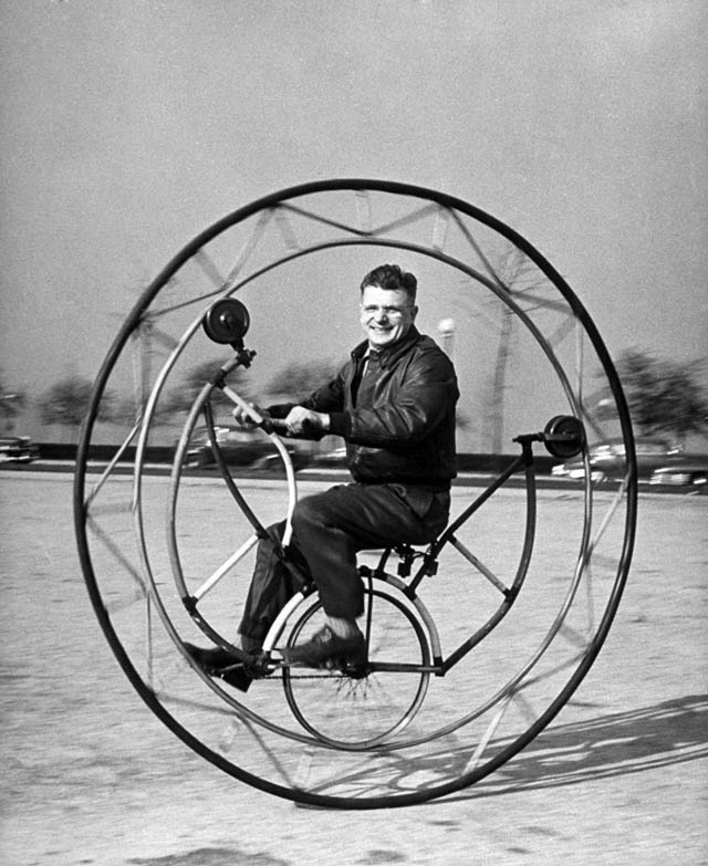 Vintage Weird Inventions – People with Their Funny Bicycles in the Past ...
