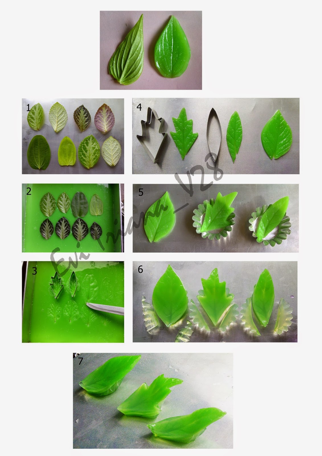 Evi Triana_V28: Tutorial Puding 3D (Daun)