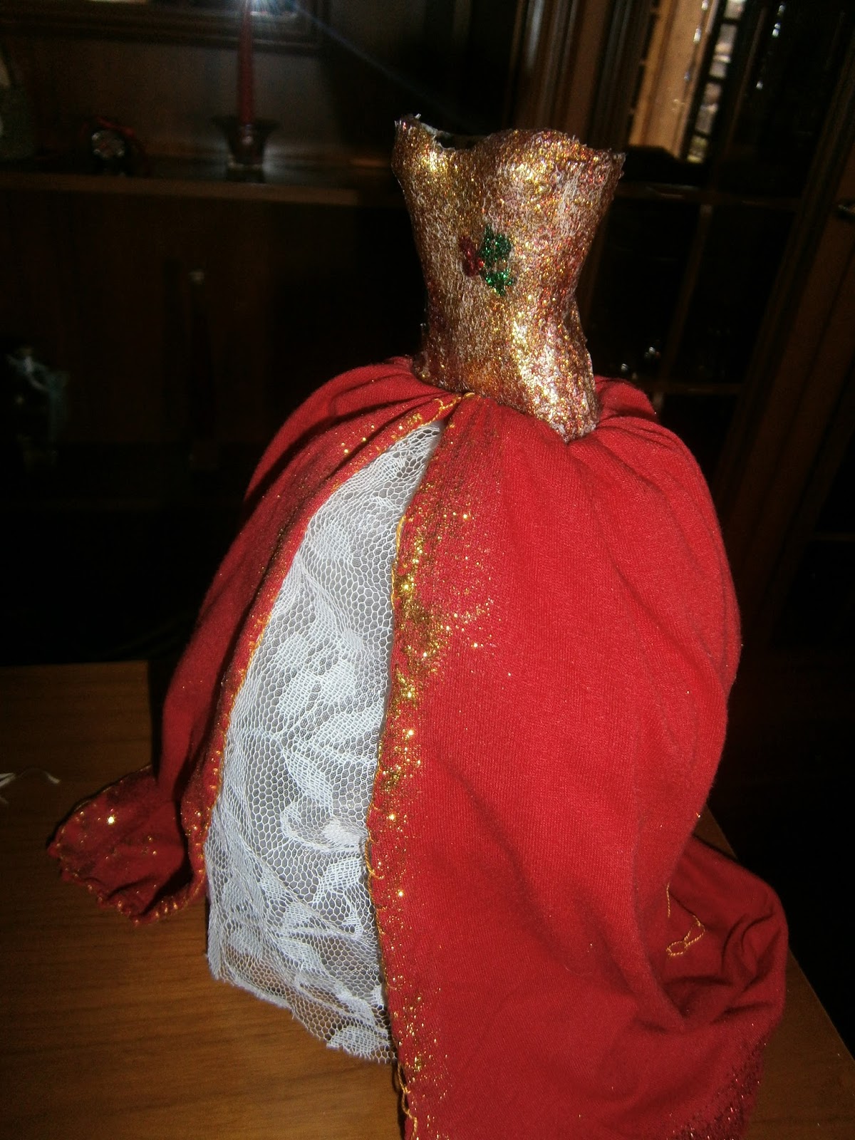 Lia B. Creations: Red decorative dress