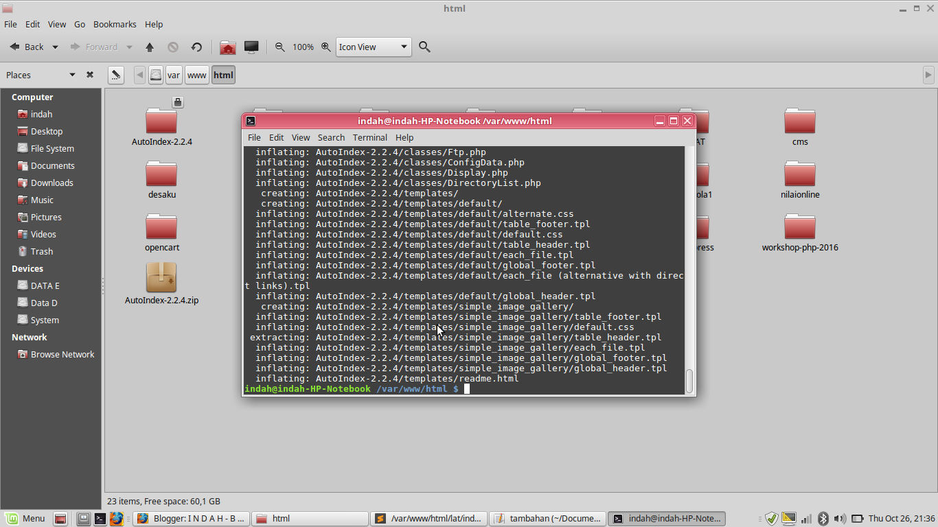 How to Install AutoIndex on PHP 7? - Indah Uminaroh's Blog