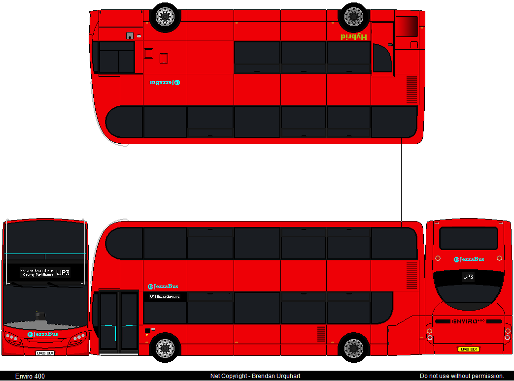 JezzaBus! Paperbuses