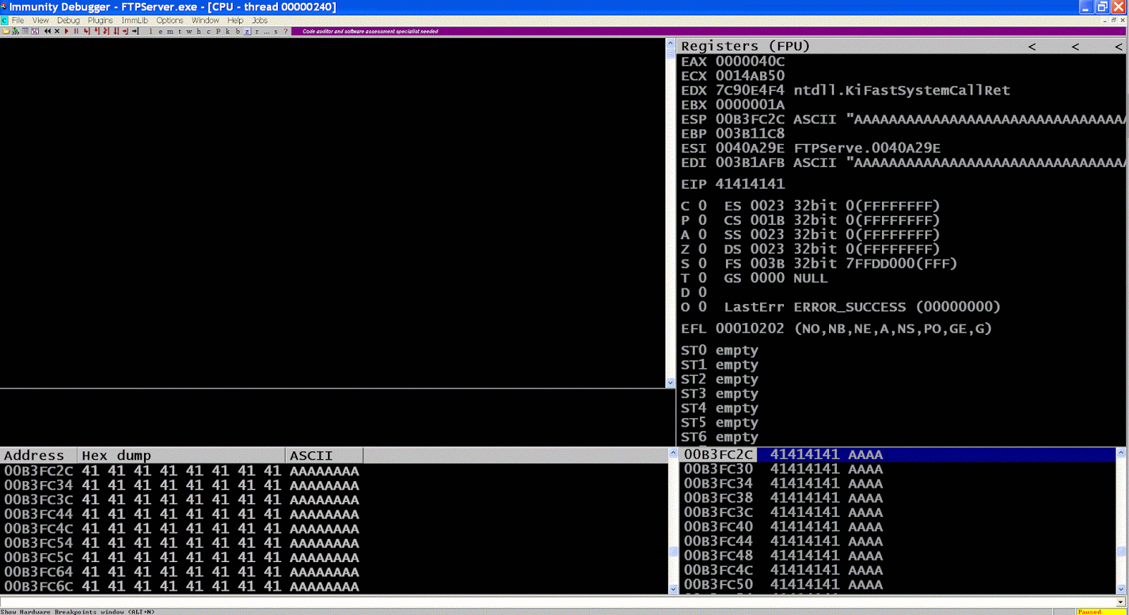 Learning by practicing: Beginning Windows Exploit Development - Stack Based (Remote) Buffer ...