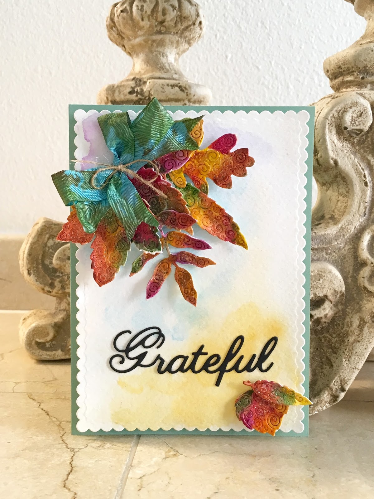 Grateful Card by Eva Dobilas - Cheery Lynn Designs Inspiration Blog