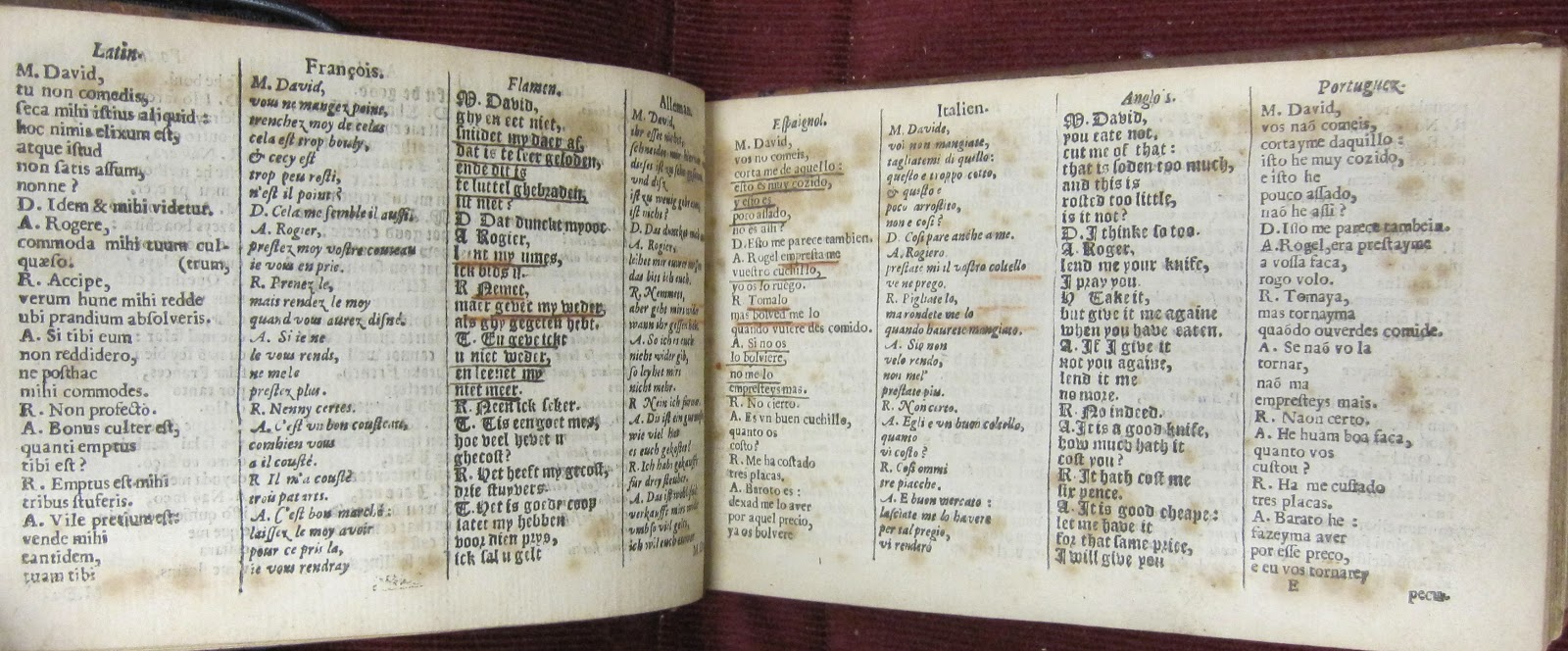MCRS Rare Books Blog: "A Little Dictionary of Eight Languages"