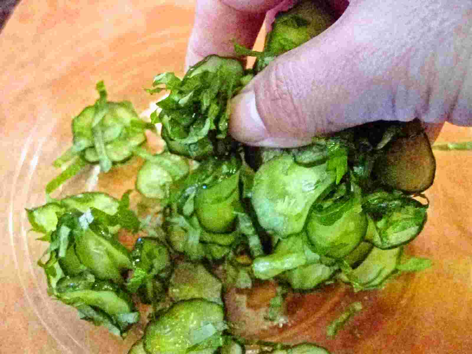 Recipes for Tom: Kyuri no shiomomi, shiso iri / Japanese cucumber ...