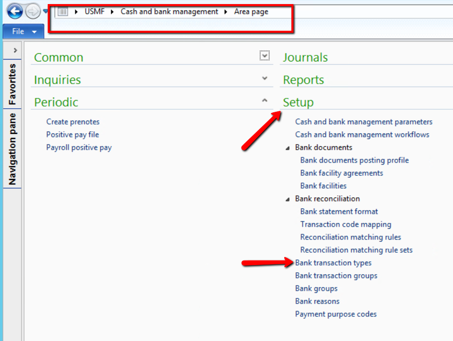 Configuring Dynamics AX Bank Transaction Types | Armanino