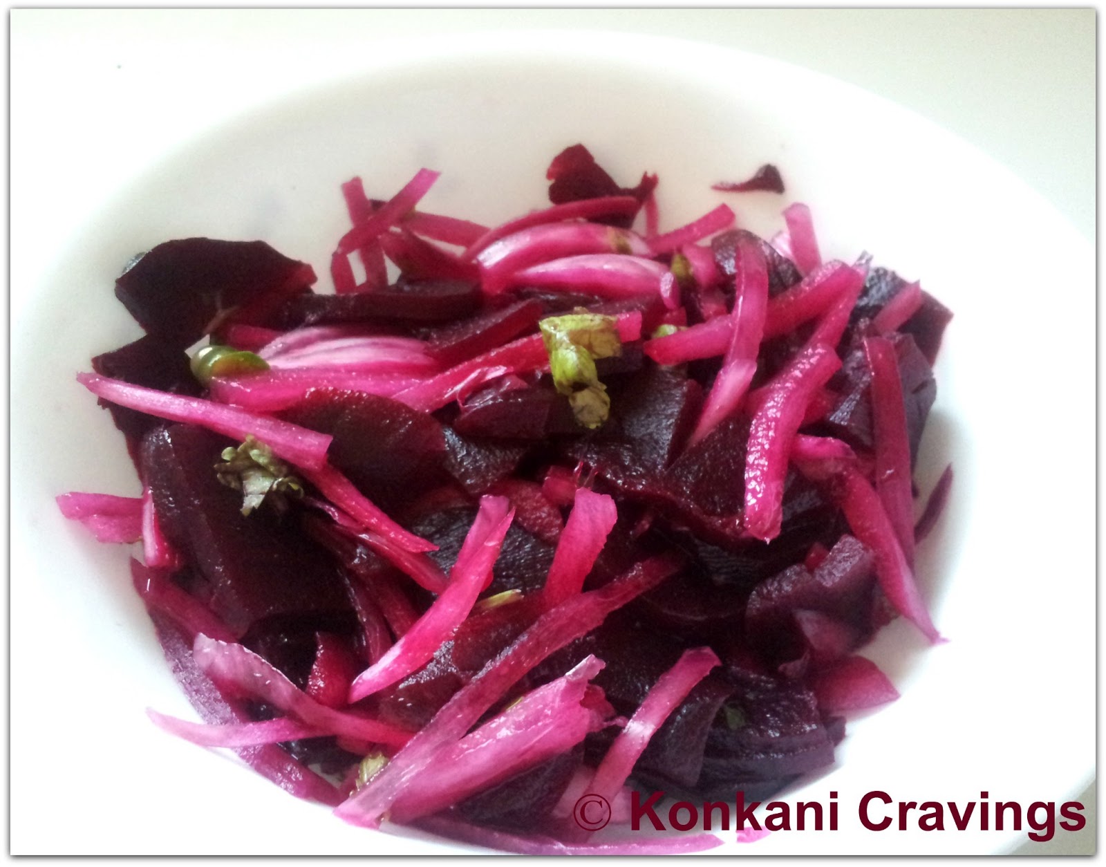 KONKANI CRAVINGS: Beetroot Salad
