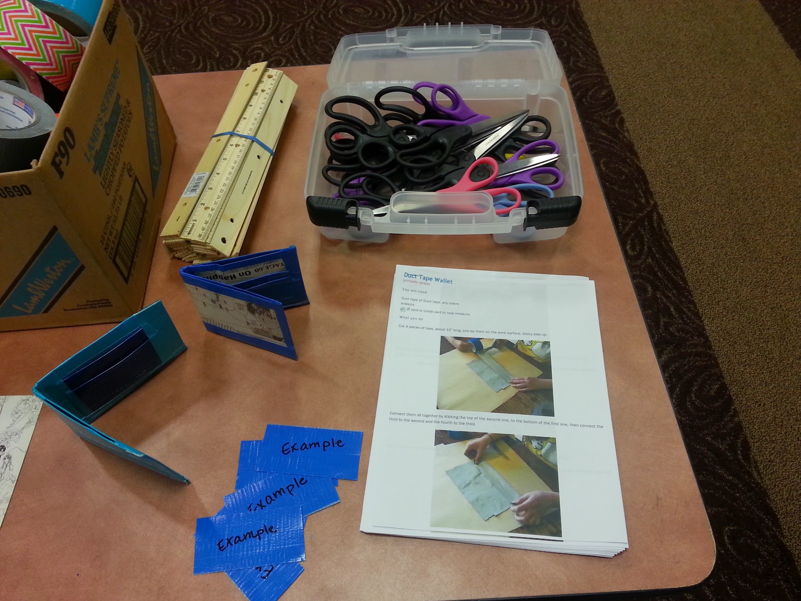 Literary Commentary: Anime Club: Manga Duct Tape Wallets