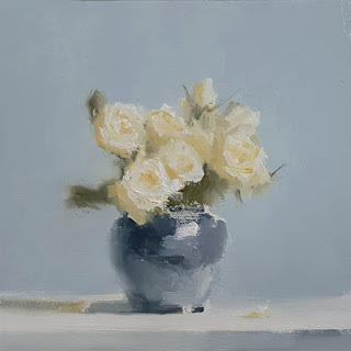 Neil Carroll: Roses in Blue - sold